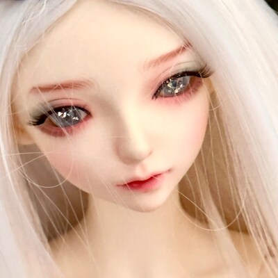 Limited Silvery Black 8-9'' Handmade Bjd Hair Styled - Etsy