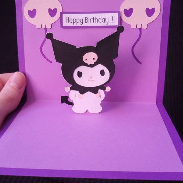 Kuromi Card - Kuromi Birthday Card - Kuromi Greeting Card - Kuromi Pop ...