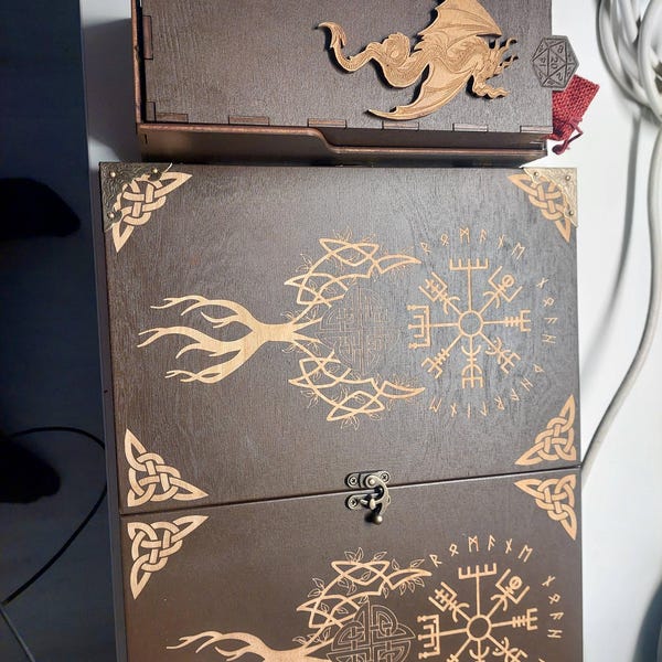 Custom Dungeon Master Screen, Wooden RPG Screen, Dm Screen Magnetic ...