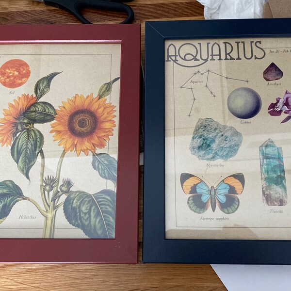 Aquarius Zodiac Print - Etsy