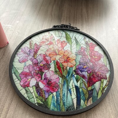 Bunny Stained Glass Window Cling Window Sticker Decal No Adhesive ...