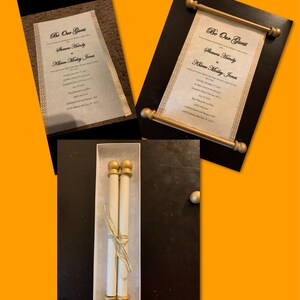 7 Natural Wood DIY Scroll Invitation Rods - Etsy