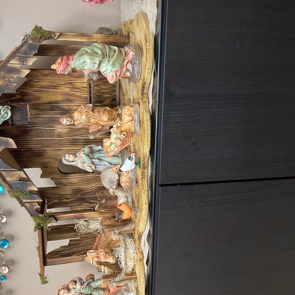 Nativity Manger ,stable for Nativity,wood Nativity Stable, Manger ...