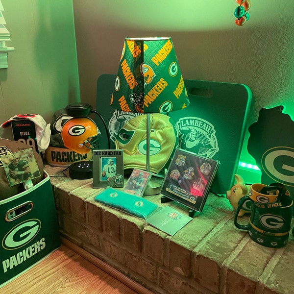 Green Bay Packers Lamp Shade. NFL. Shades Are 9.5" X 5" X 7" Tall - Etsy