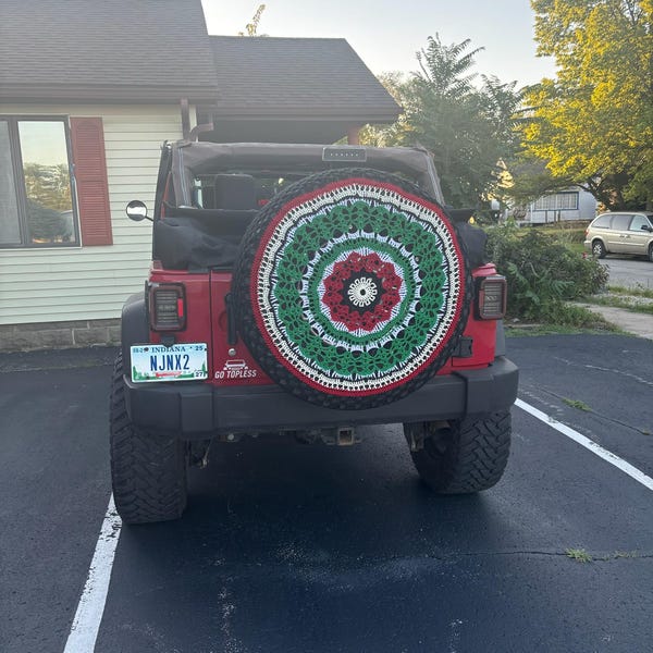 PDF Pattern Spare Tire Cover | Crochet Pattern Tire Cover Instant ...