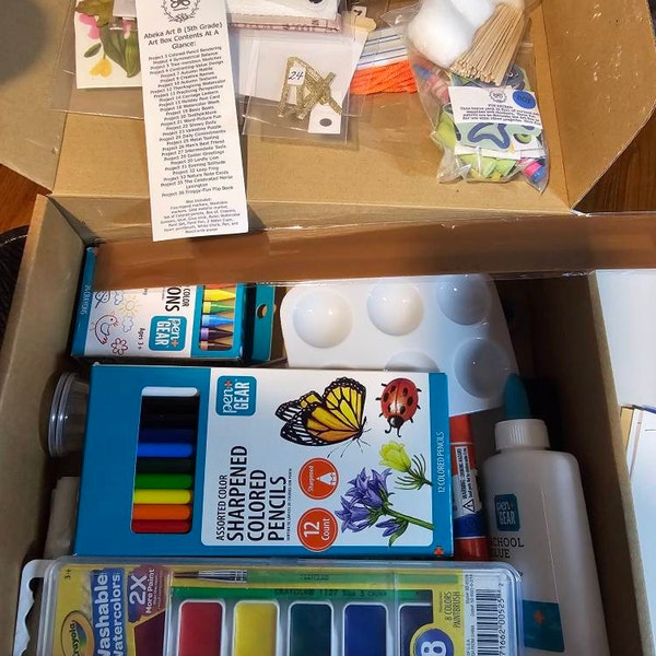 1st Grade Art Box - Pre-packaged Project Supplies for the Entire School Year!! - Etsy