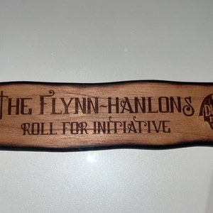 Personalized Dnd Wood Sign Medieval Wall Decor Dungeons and Dragons ...