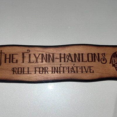 Personalized Dnd Wood Sign Medieval Wall Decor Dungeons and Dragons ...