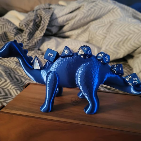 Shimmer Dienosaur Stegosaur Dice Holder | Dungeons and Dragons Dice ...