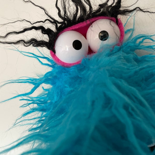 Blue Shaggy Shnoz-pro, Professional Monster Hand Puppet - Etsy