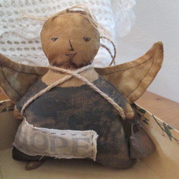 1824 Angel Epattern...primitive Country Cloth Doll Craft Digital ...