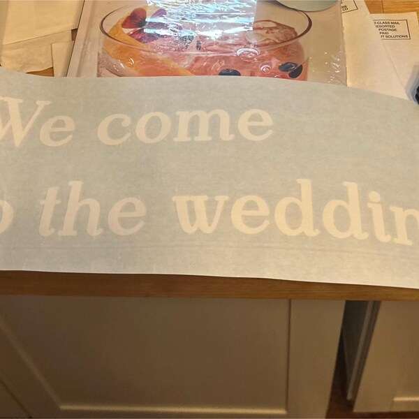 Custom Wedding Mirror Decal, Shower, Parties, Events, Personalized ...