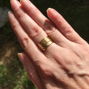 Adjustable Openwork and Engraved Geometric Ring Gilded With - Etsy UK