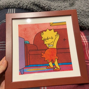 Lisa Dancing the Simpsons Watercolour Print, Scenic Simpsons, Lisa ...