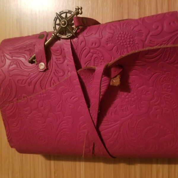 Handmade Leather Journal Evil Eye in Rhombus, Snakes| 200 Pages | Brass ...