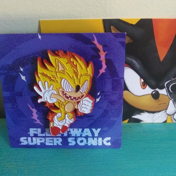 I Love Sonic Music Acrylic Pin Badge - Etsy