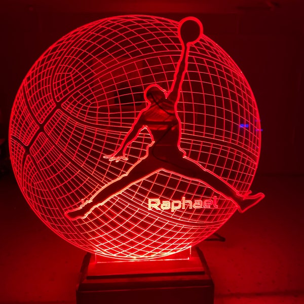 Personalized Gift Custom Lampshade Basketball Player Air Michael Jordan ...