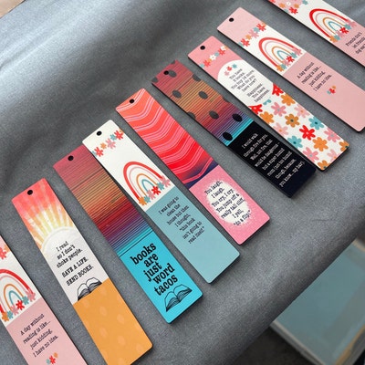 6 FUNNY Bookmark Designs Friends Assorted Snarky Includes 2 Sizes for ...