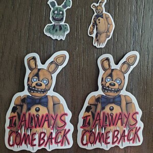 Five Nights at Freddy's Movie Springtrap Matte Vinyl Sticker, I Always ...