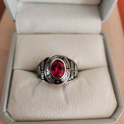 Customized Class Ring for Women,graduation Ring, College Ring, Sterling ...