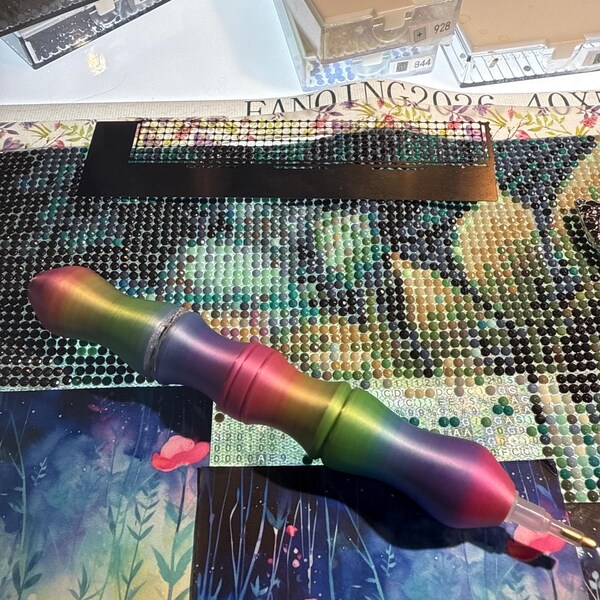 18 Colors Diamond Painting Drill Rhinestone Roller Straightener ...