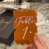 Painted Back Acrylic Table Numbers, Wedding Acrylic Table Signs ...