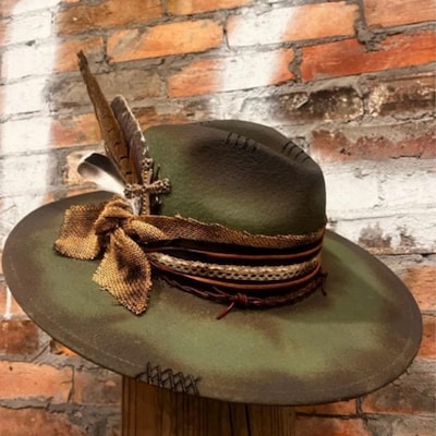 Outlaw Country Turquoise Custom Wool Rancher Hat - Etsy