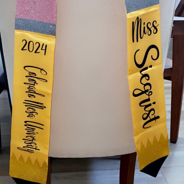 Graduation Teacher Pencil Stoles *fast Shipping Available * - Etsy