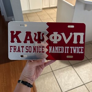 Delta Sigma Theta Women W/ Pyramid License Plate Mirror Background Red ...