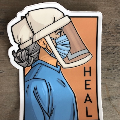 Heal Pandemic Heroes Individual Die Cut Sticker - Etsy