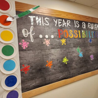 Teachers School Bulletin Board Cutouts DIY Kit paint Your Own Future ...