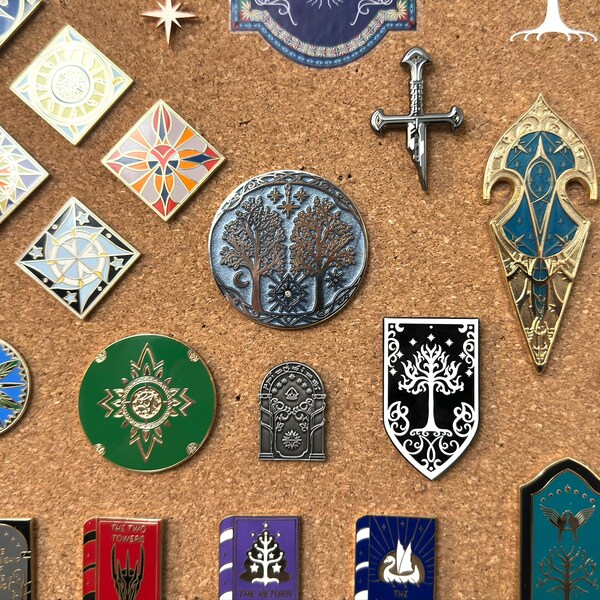 Transcendent Light Enamel Pin | Trees of Light | Starlight | Elven ...