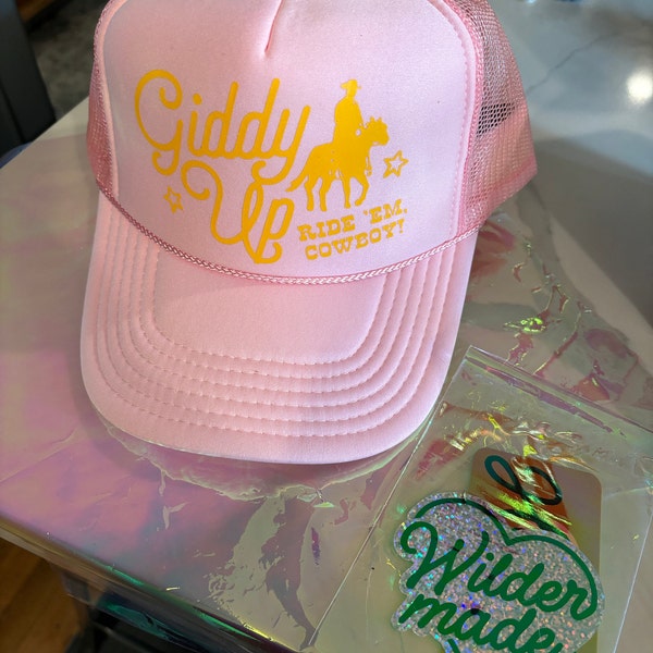 Giddy up Ride ‘em Cowboy Retro Trucker Hat - Etsy