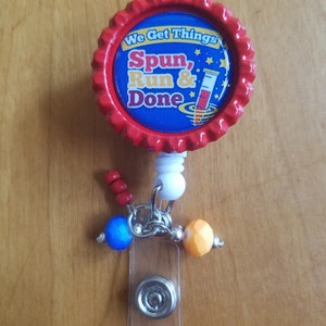 Laboratory Spun Run and Done Retractable Badge Reel Lab Week Gift Lab ...