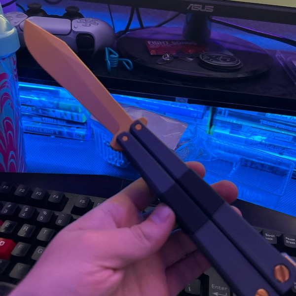 Butterfly Knife: 3D Printed Spy Replica Cosplay Prop (team Fortress 2 ...