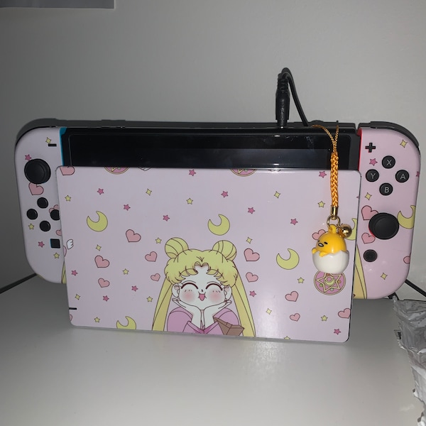 Anime Nintendo Switch Vinyl Sticker Cute Kawaii Anime Moon Girl Joy ...