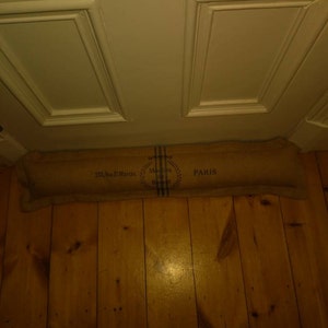 Hessian Burlap Door Window Draft Stopper draught Excluder. Gift. Rustic ...