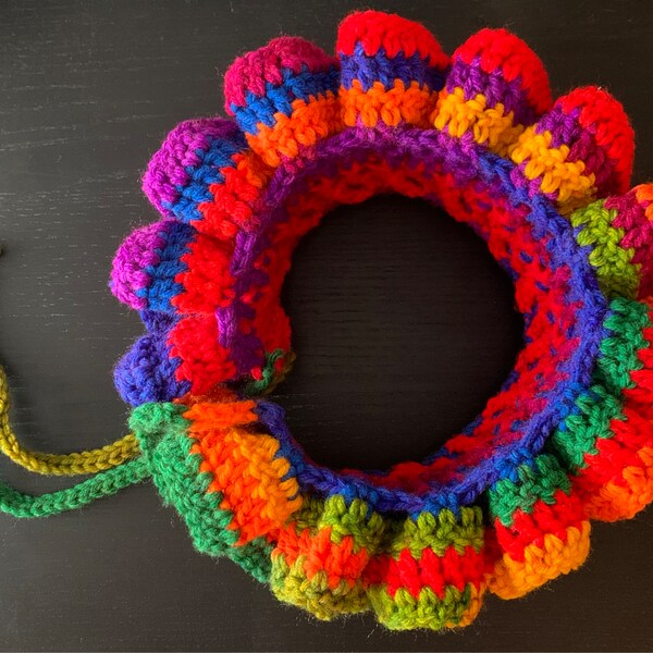 Clown Ruffle Pattern (PDF) | Crochet Clown Collar - Etsy