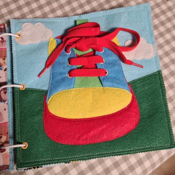 Giraffe Quiet Book Pattern, Animal Felt Busy Book Sewing Template for ...