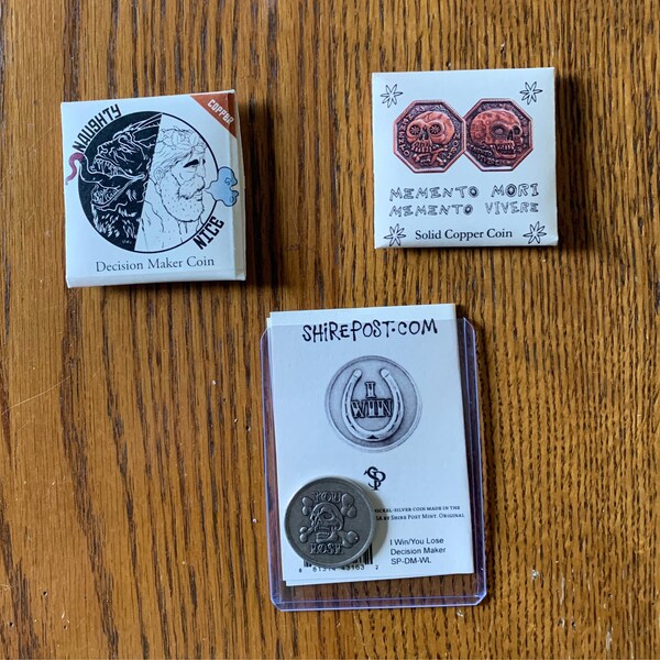 I Win/you Lose Decision Maker Coin - Etsy