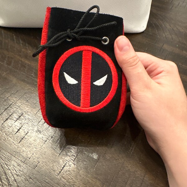 Deadpool Dice Bag Authentic Handmade Leather Poke Cosplay Accessory ...
