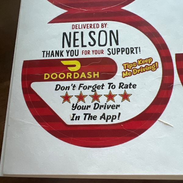 Personalized Uber Eats Labels - Delivery Circle Stickers - Food ...