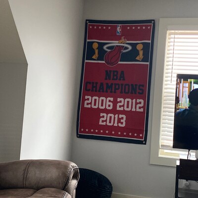 Miami Heat NBA Championship Banner Flag - Etsy