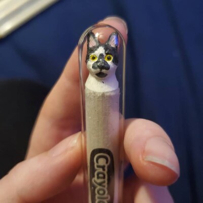 Calvin and Hobbes Crayon Carving - Etsy