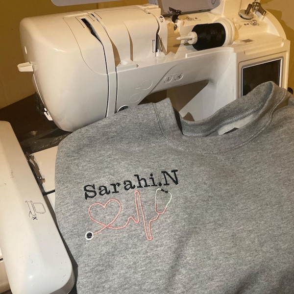 Heartbeat Stethoscope Embroidery Design, Doctor Embroidery Designs ...