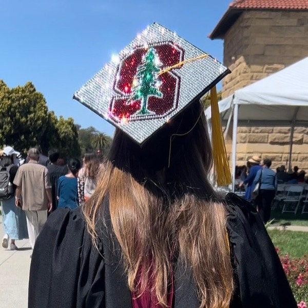 Custom Graduation Cap Rhinestoned - Etsy