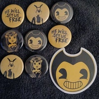 Bendy and the Ink Machine Buttons - Etsy Canada