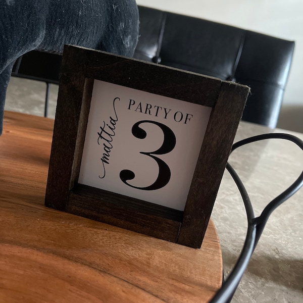 PERSONALIZED Family NAME PARTY of Sign Multiple Sizes Print Only or ...