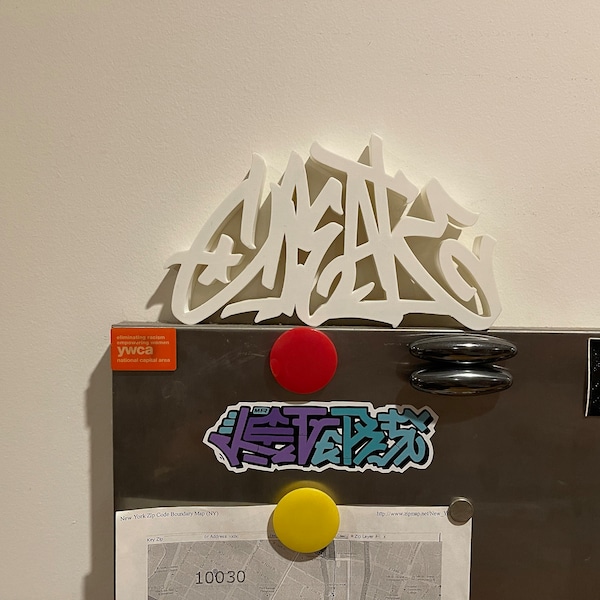 Custom Word 3d Print Graffiti Handstyle Custom Word 3d Print - Etsy