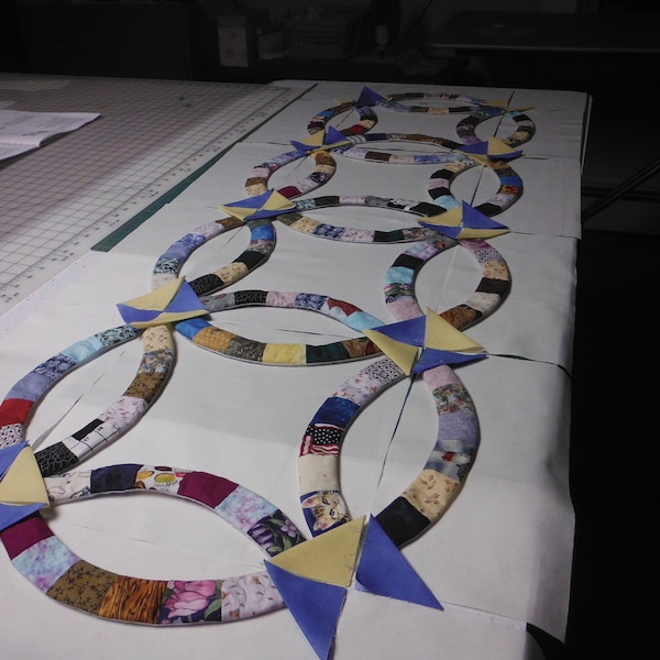 Double Wedding Ring Interfacing Refill Panel, Quiltsmart QS 65012, Pre ...